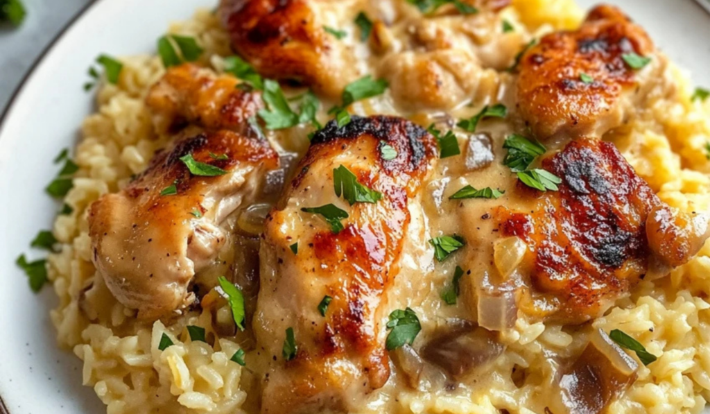 Smothered Chicken and Rice: A Comforting Classic for Beginners - chloe ...