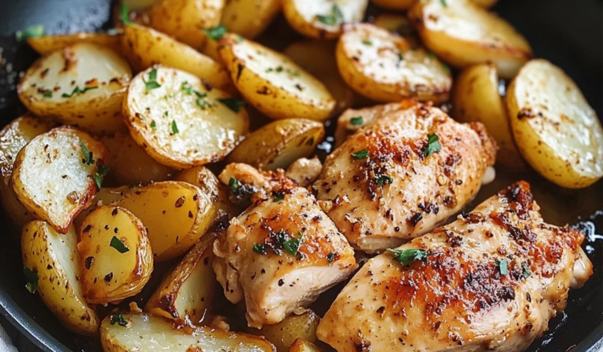 Garlic Butter Chicken and Potatoes Skillet: A Simple, Flavorful ...