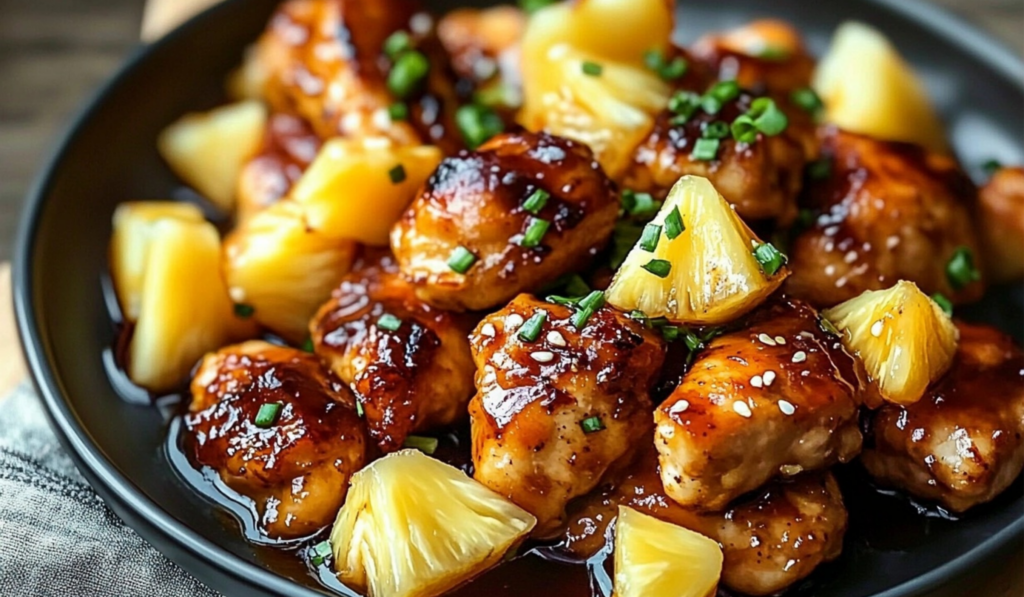 Juicy Pineapple-Glazed Chicken with a Tropical Twist - chloe Recipes